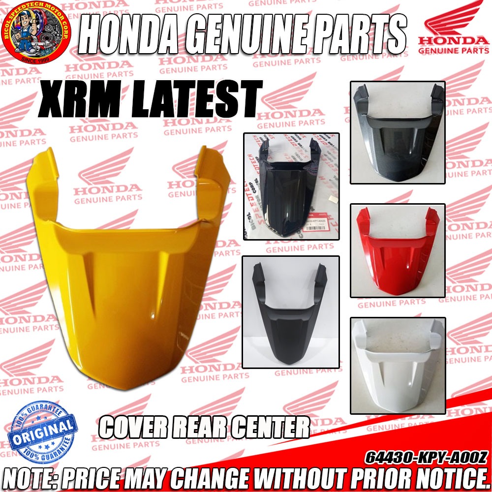 XRM 125 LATEST COVER REAR CENTER (HPI) (GENUINE: 64430-KPY-A00Z ...