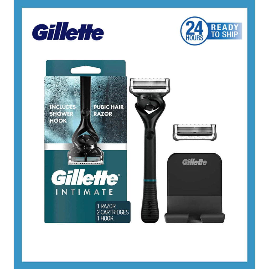 Gillette Intimate Pubic Hair Razor for Men, Pubic Razor for Manscaping ...