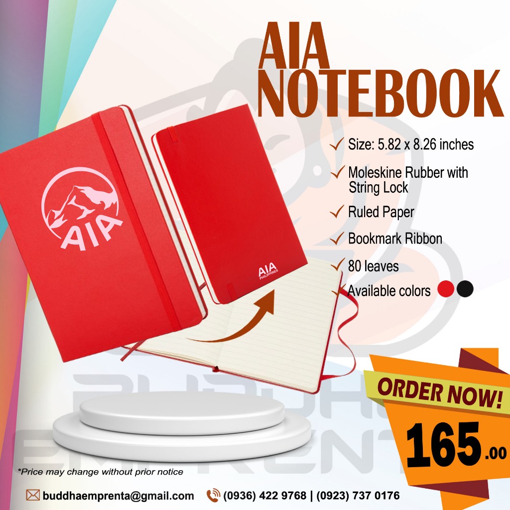 AIA Notebook A5 (Philamlife) | Shopee Philippines