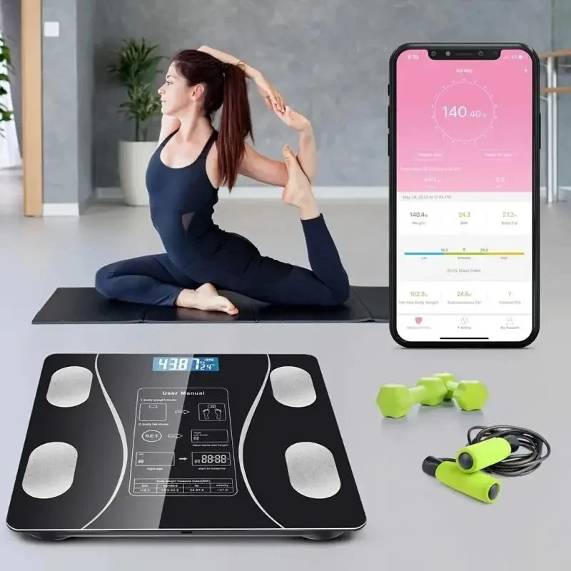 Weight Scale Bluetooth Rechargeable Electronic Intelligent Weight Loss ...