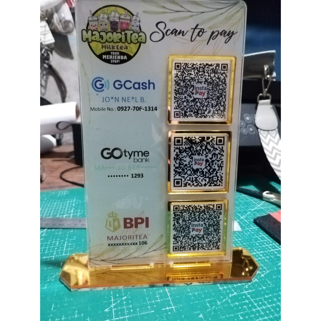 QR Code Acrylic Standee | Shopee Philippines