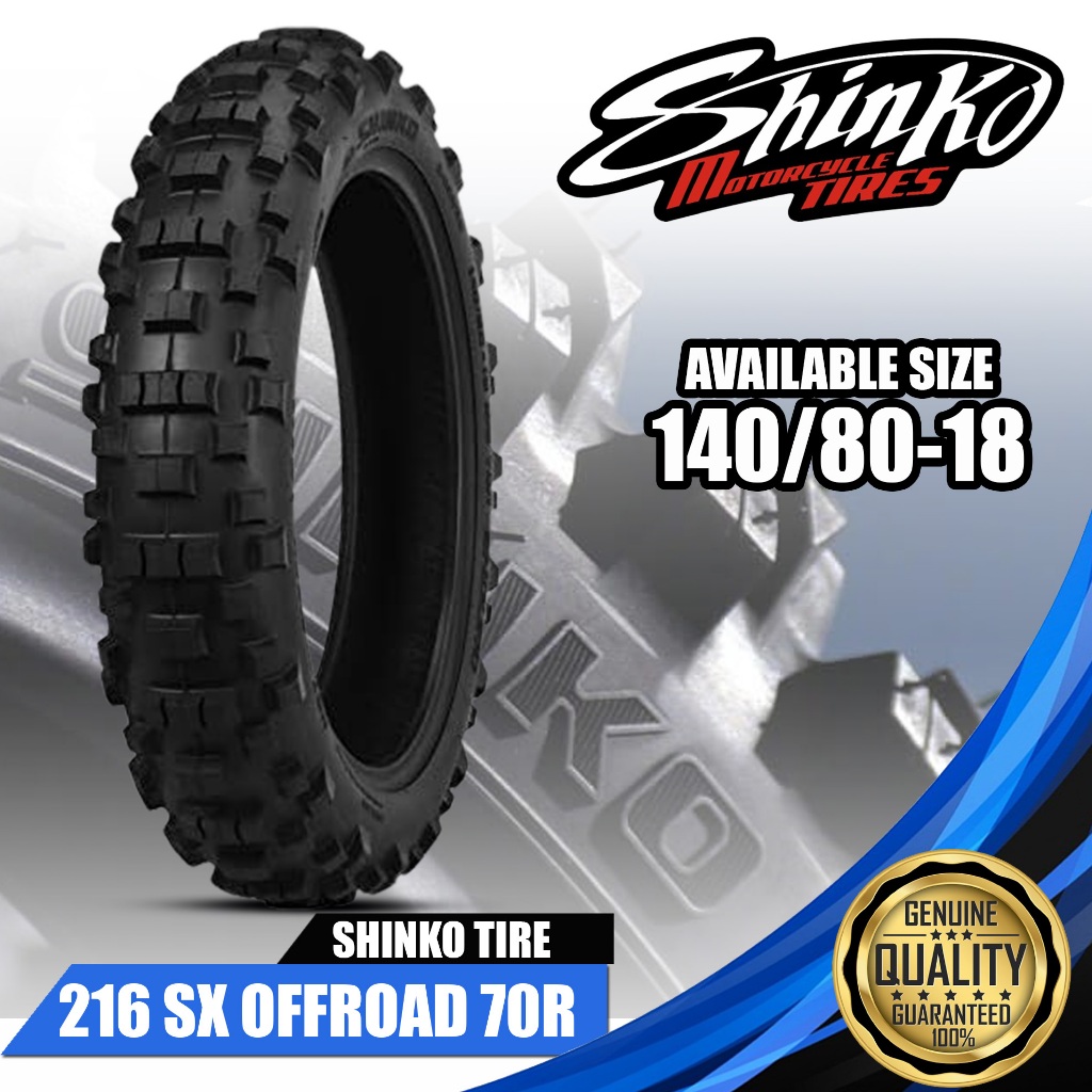 ORIGINAL SHINKO TIRES MADE IN KOREA ( SHINKO 216 SX / 216 MX ) 140/80 ...