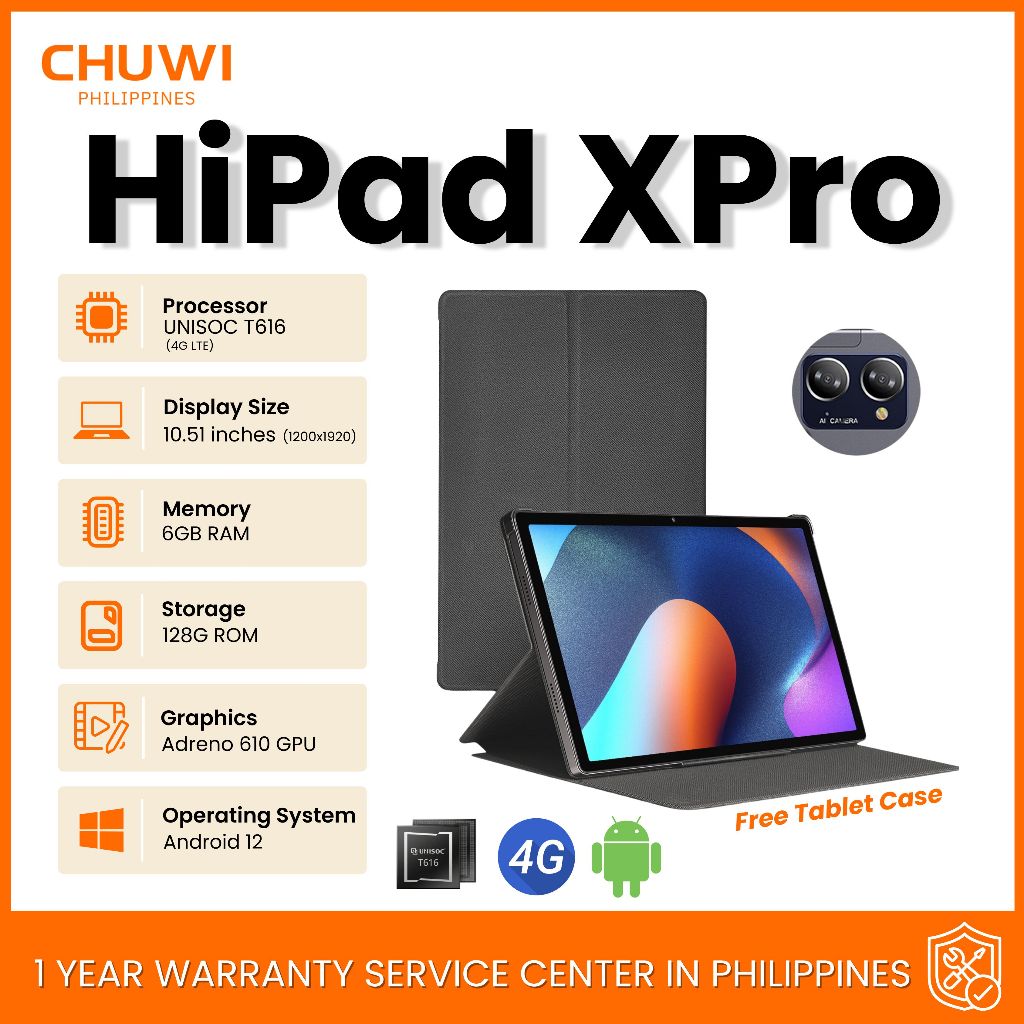 Chuwi Hi-Pad Xpro 4G LTE Tablet Unisoc T616 | Shopee Philippines