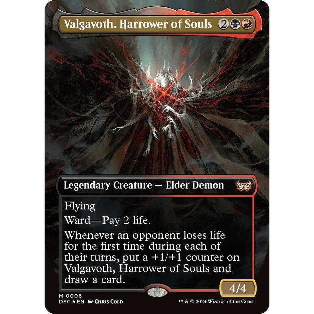 Valgavoth, Harrower of Souls (Borderless) - Commander: Duskmourn: House ...