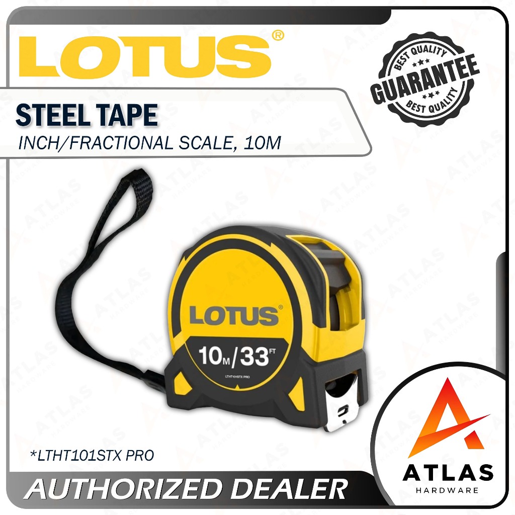 Lotus 10M 8M 5M Steel Tape (Inch/Fractional Scale) | Shopee Philippines