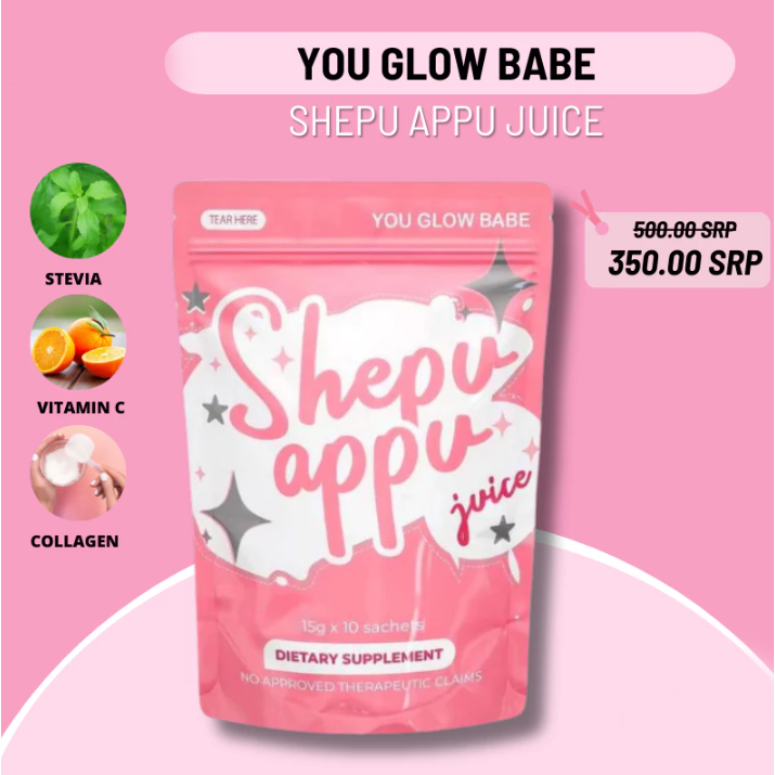 You Glow Babe Shepu Appu Juice Glutathione Whitening & Slimming Drink ...