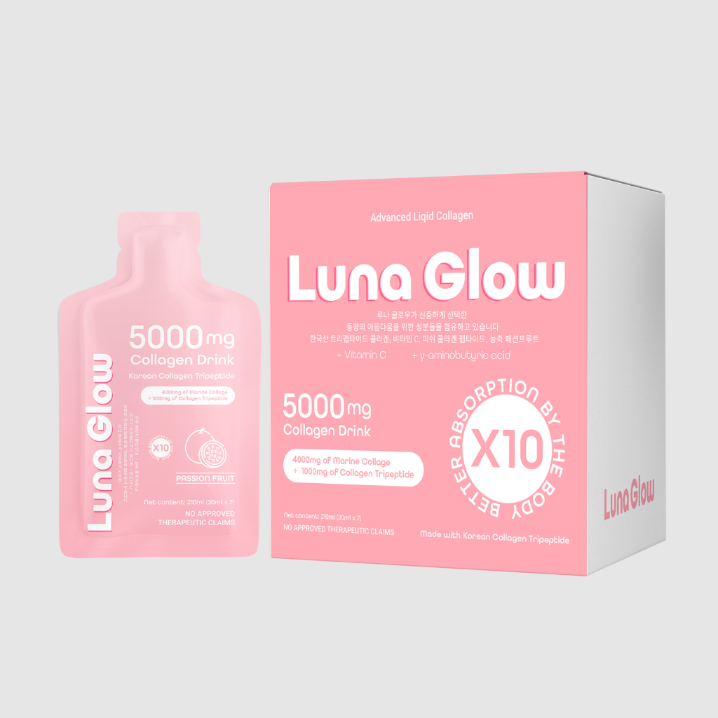 LUNA GLOW advanced collagen drink with Korean collagen tripeptide for ...
