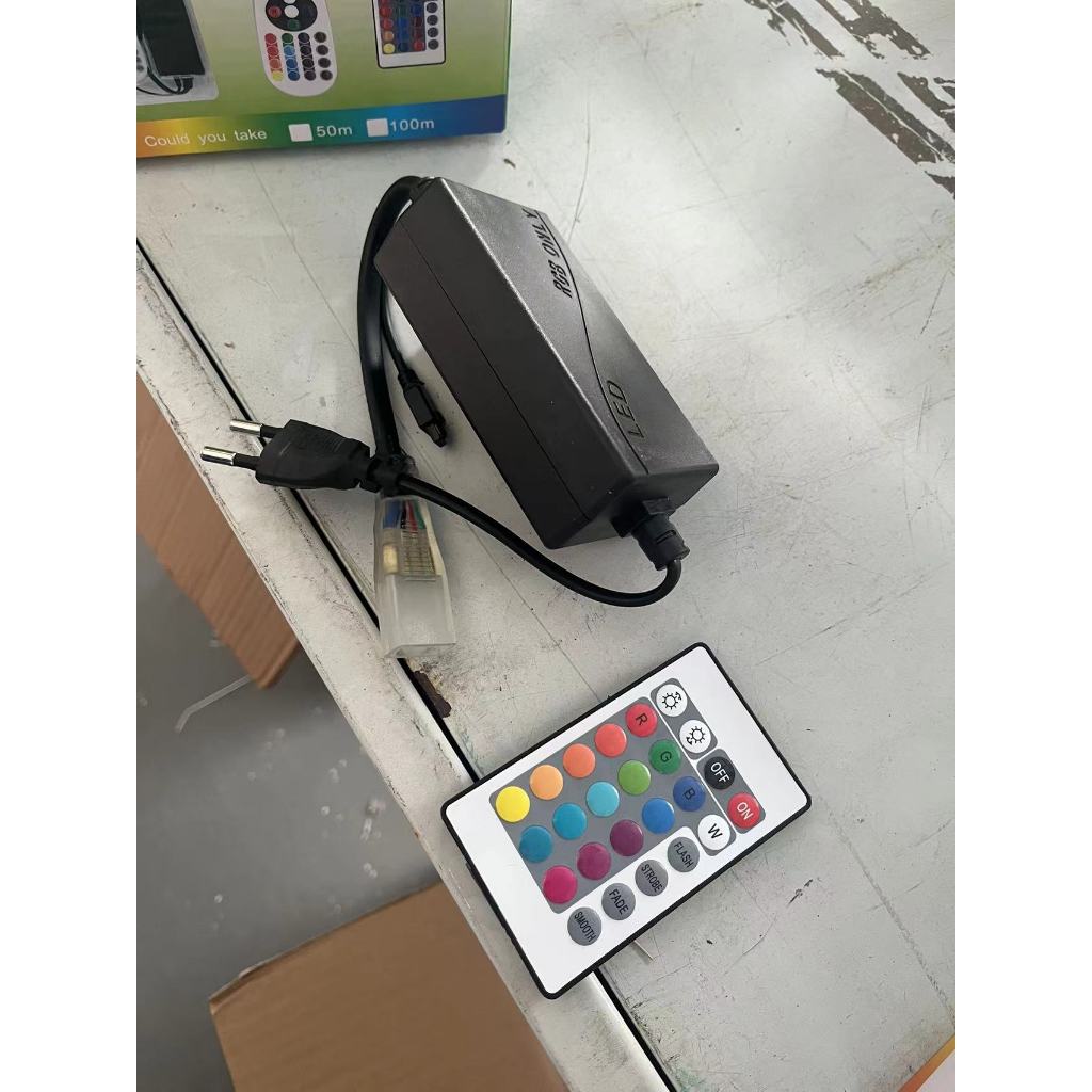 RGB lights with connector and remote control,Color strip Bluetooth ...