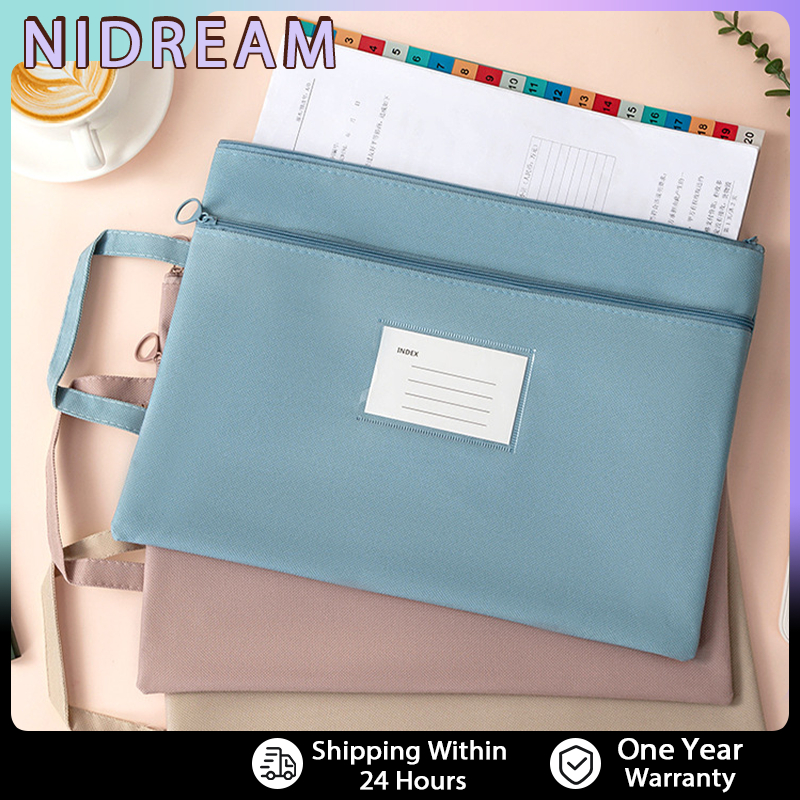 B4 Document Envelope With Zipper Long Bond Paper Organizer Double Deck ...