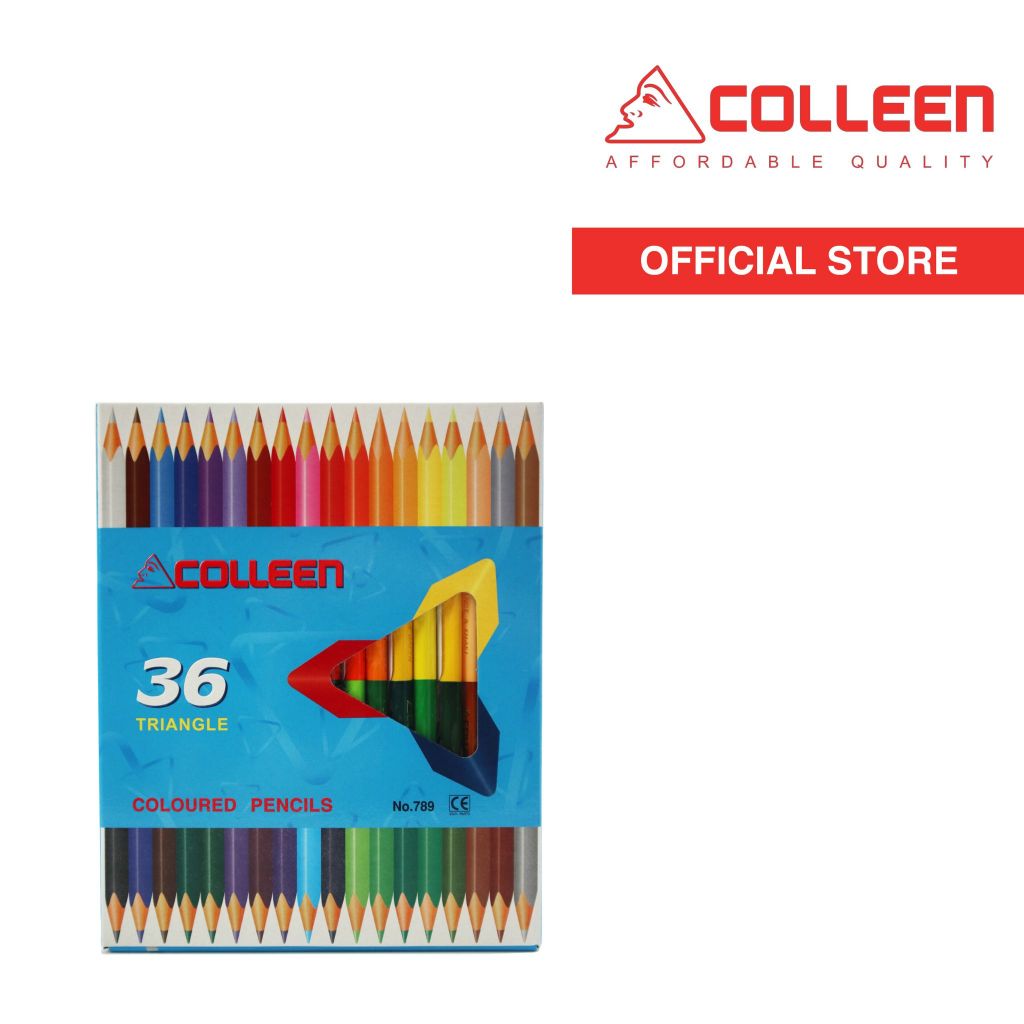 COLLEEN Dual Tip Color Pencil | 18s | 36c | 3.0mm | Triangle | 789 ...