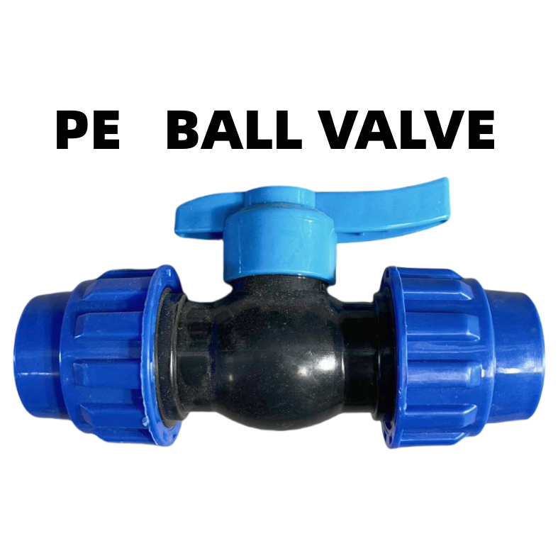 PE Compression Fittings 1/2" 3/4" 1" BALL VALVE hdpe pvc pipe socket BALL VALVE | Shopee Philippines