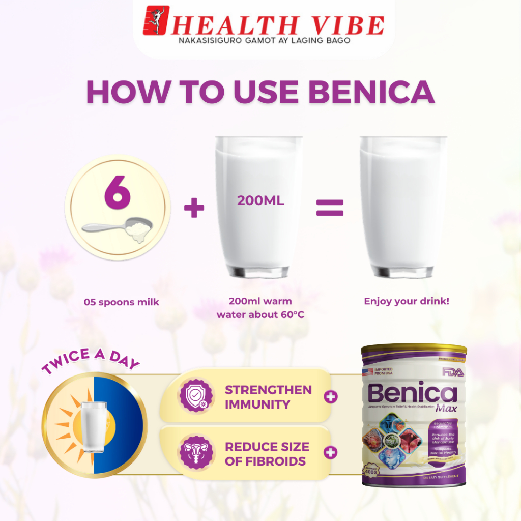 2GET1 Benica Max Herbal Milk Anti-Inflammatory Support for Pain Relief ...