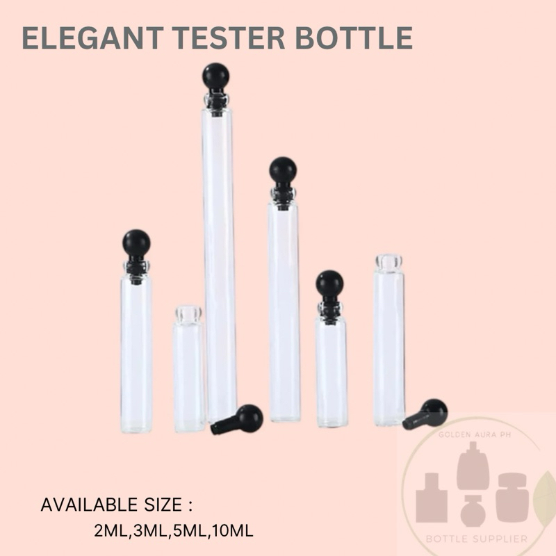 1ml/2ml/3ml/5ml ELEGANT EMPTY TESTER PERFUME GLASS BOTTLE | Shopee ...
