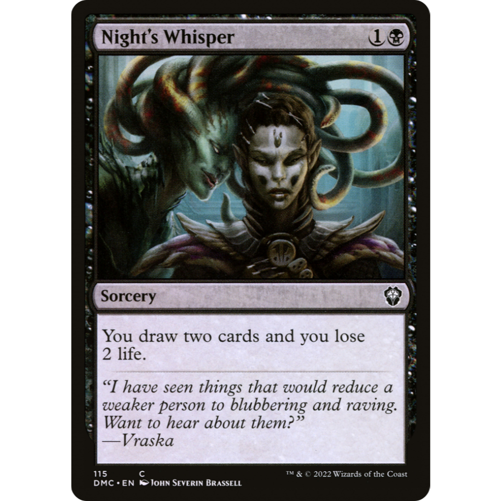 Night's Whisper | [SINGLE] - Magic: the Gathering | Shopee Philippines