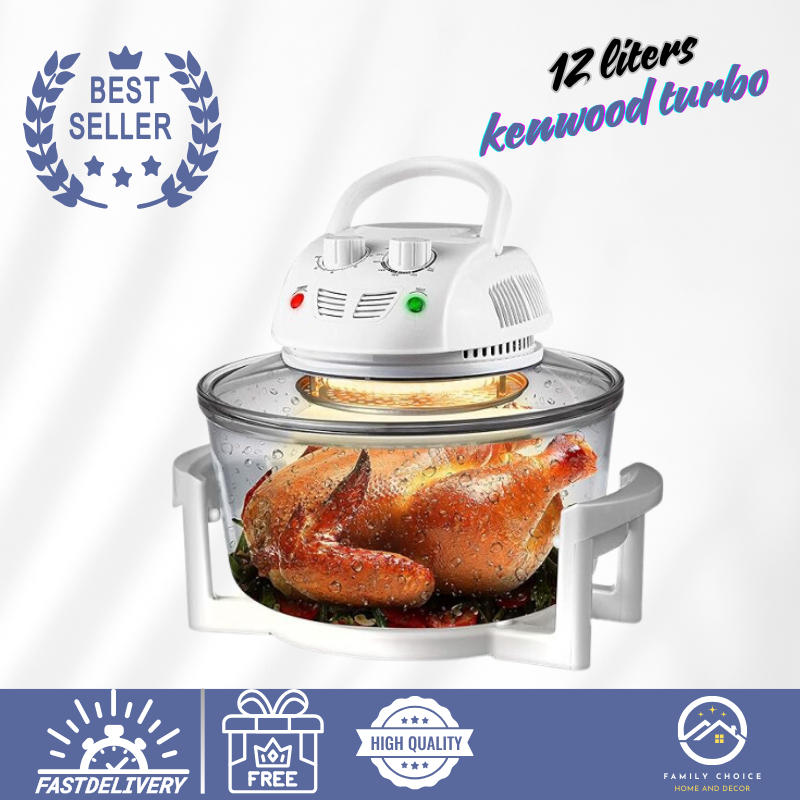 12L 110V-240V Conventional Oven Roaster Air Fryer Turbo Electric Cooker ...