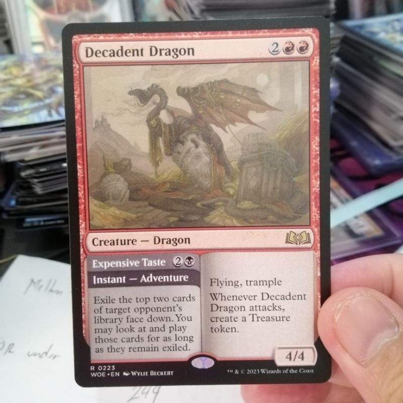 1 Decadent Dragon WOE MTG card magic the gathering | Shopee Philippines