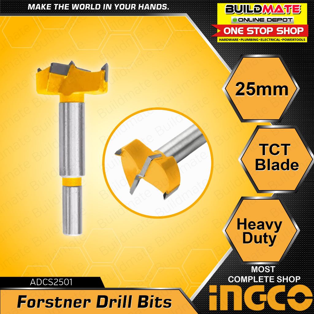 Buildmate x INGCO Forstner Drill Bits 25mm ADCS2501 IHT | Shopee ...