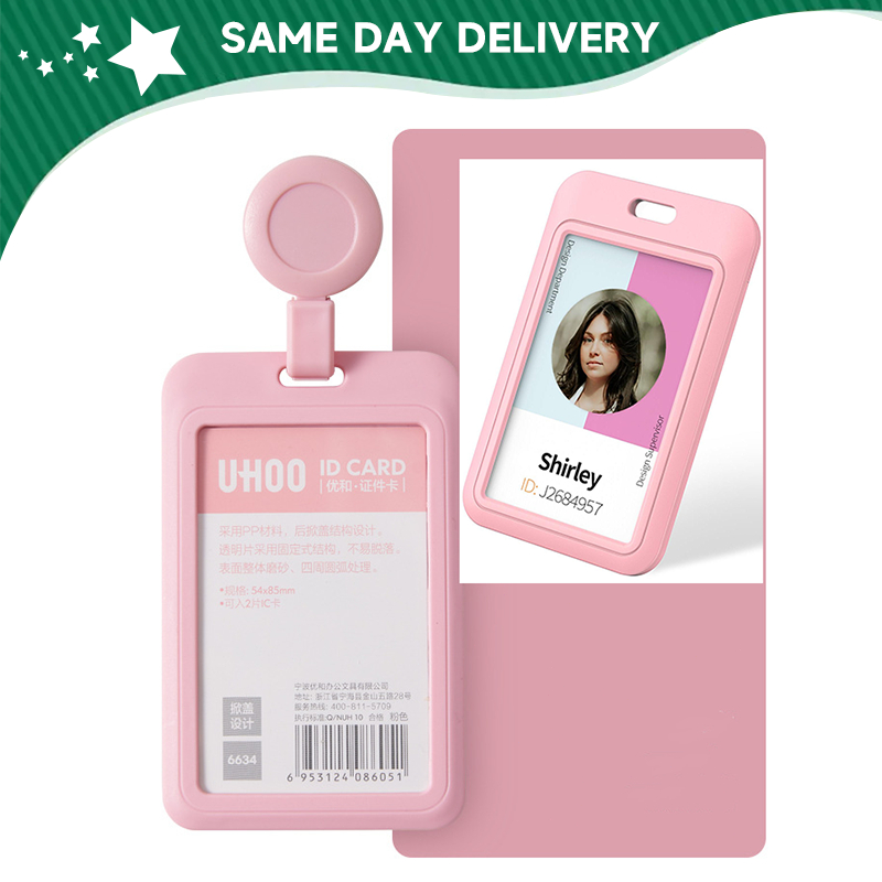Premium Name Tag Strap Clip Retractable ABS ID Badge Holder for Office ...