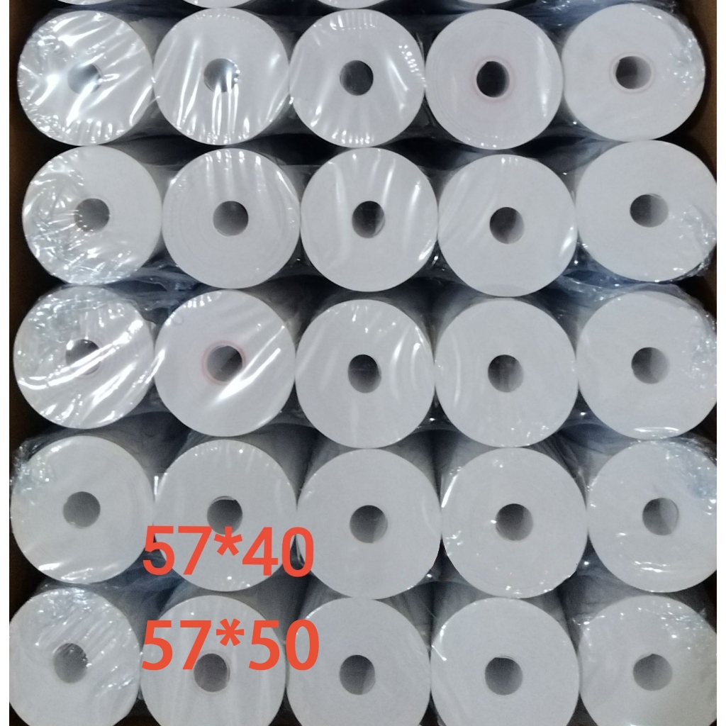100 rolls 57 x 50mm 57x40mm foodpanda Thermal Paper Pos Receipt 57 x ...