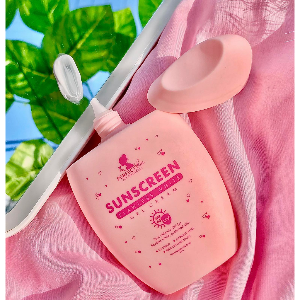 Perfect Skin flawless SUNSCREEN White Gel Cream SPF 60 UV ++++ All Skin ...