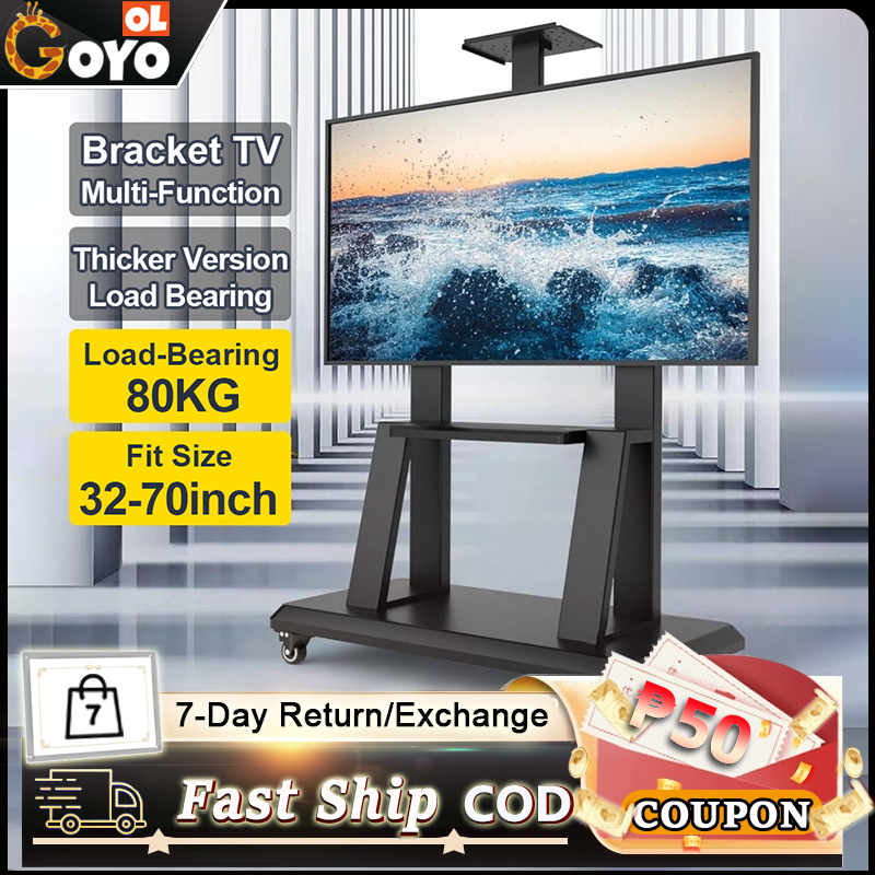 TV stands can be moved from floor to ceiling on wheeled carts universal ...