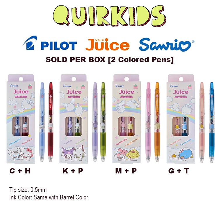 Duo Sanrio Set Pilot Juice Colored Gel Pen (0.5mm) | Shopee Philippines