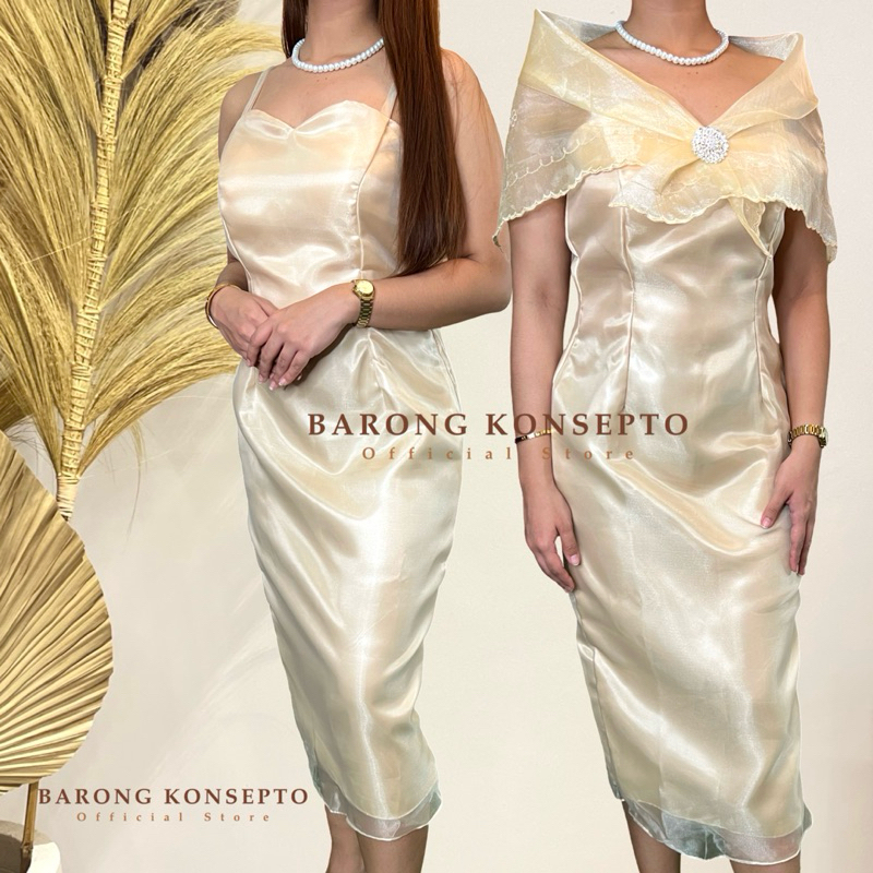 Filipiniana ALAMPAY w/ BASE DRESS - Modern Filipiniana Design | Shopee ...