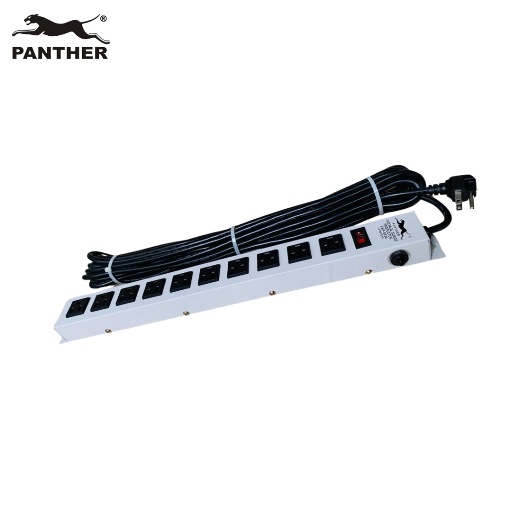 Panther PSP 0824 Extension Cord w/ Voltage Surge Protector 1 Sw, 1 ...