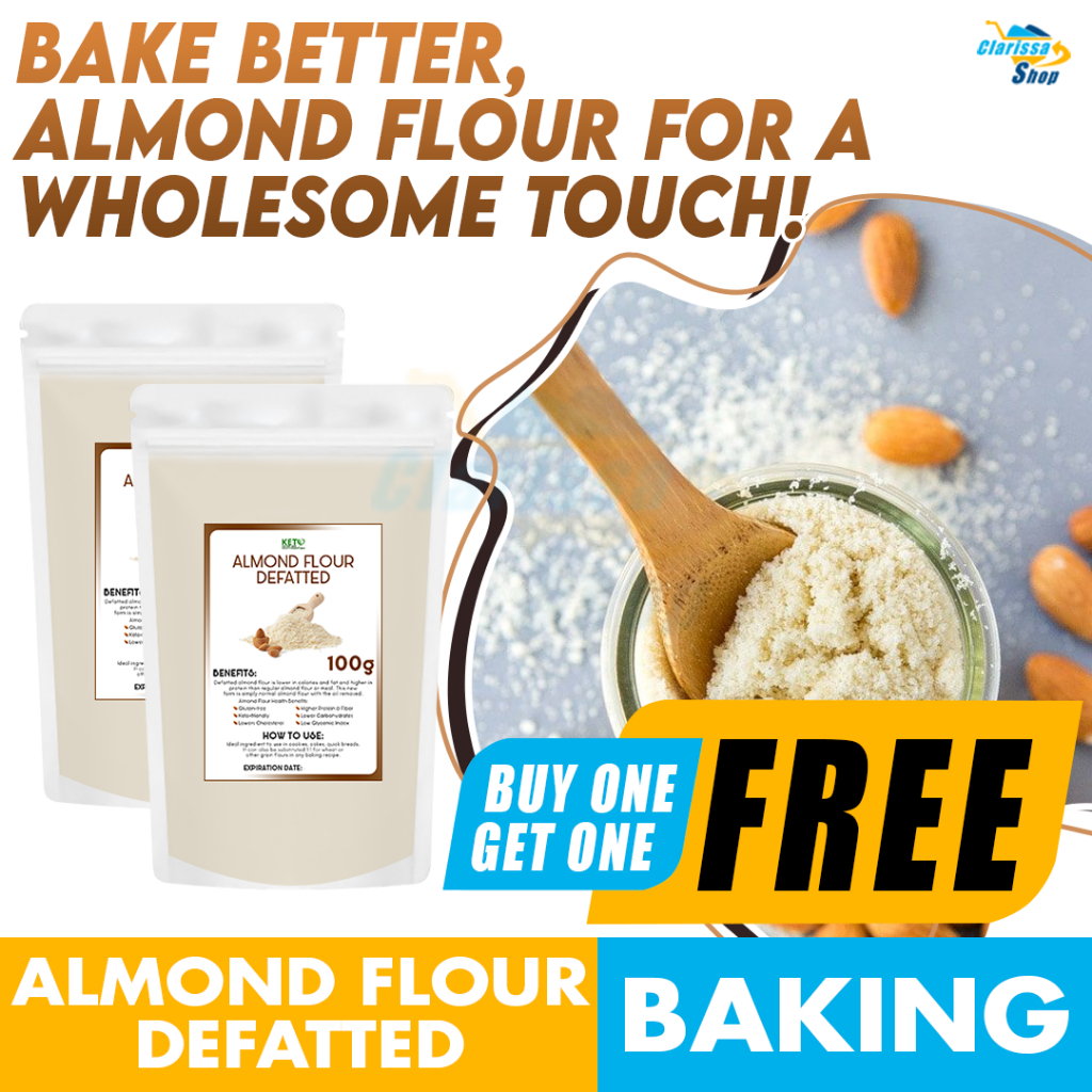 BUY 1 TAKE 1 ALMOND FLOUR DEFATTED — Extra Fine, Nutty, Baking, Keto ...