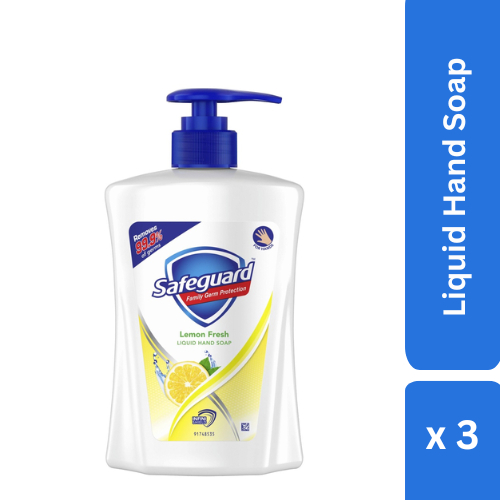 [ONLINE EXCLUSIVE] Safeguard Lemon Fresh Liquid Hand Soap 225mL, Bundle ...