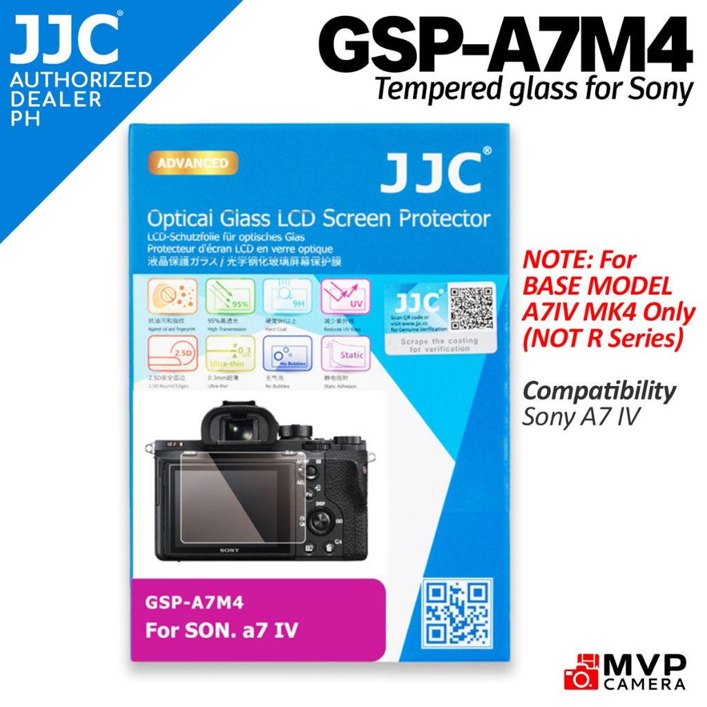 JJC GSP-A7M4 a7CR a7C II a6700 ZV-E1 a7 IV ZV-E10 II LCD Screen Protector Tempered Glass MVP ...