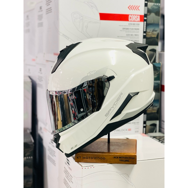 Spyder EXO PD S0 V2- Full Face Dual Visor Motorcycle Helmet (FREE Clear ...