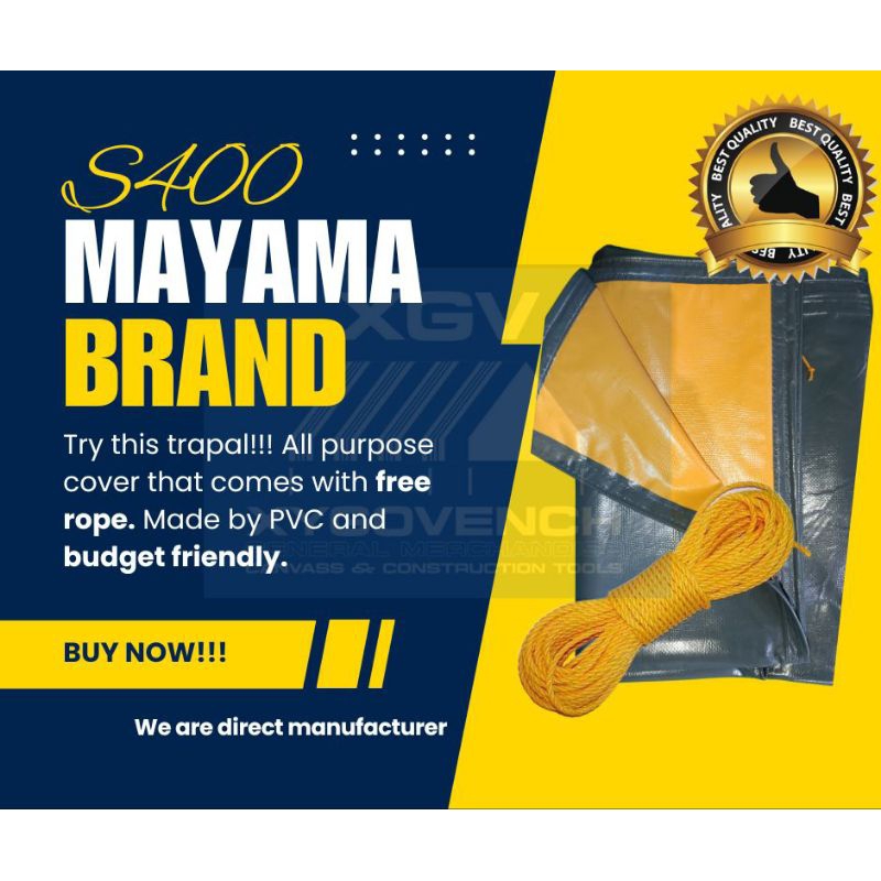 7ft x 10ft Trapal MAYAMA S400 brand with eyelets each side All purpose ...