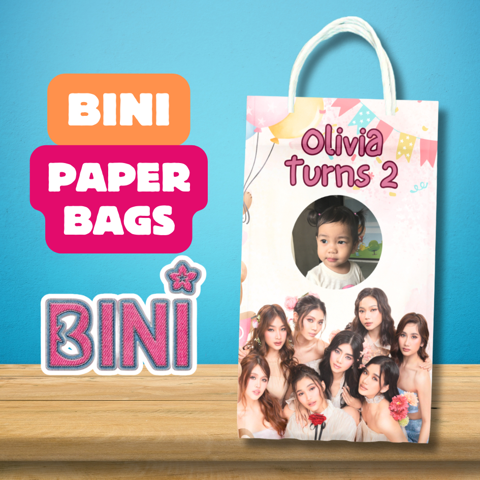 BINI Paper Bag Personalized Customized Loot Bag Party Bag Paperbag ...