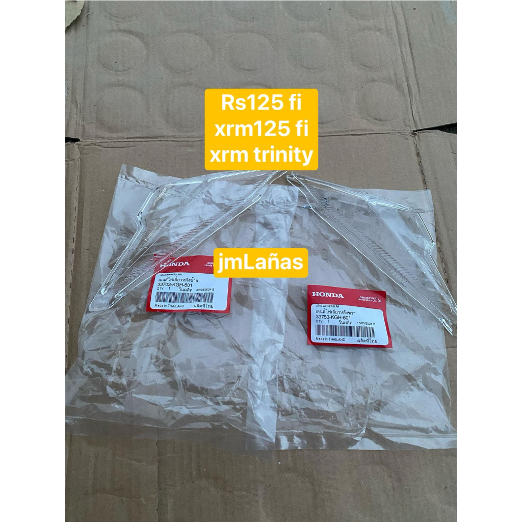 HONDA SIGNAL LIGHT LENS REAR XRM FI/TRINITY & RS125 FI | Shopee Philippines