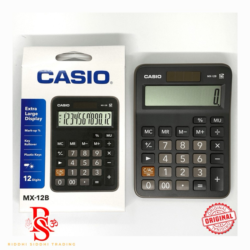 Casio MX-12B / MX-120B BK Basic Office Calculator 12 Digits | Shopee Philippines