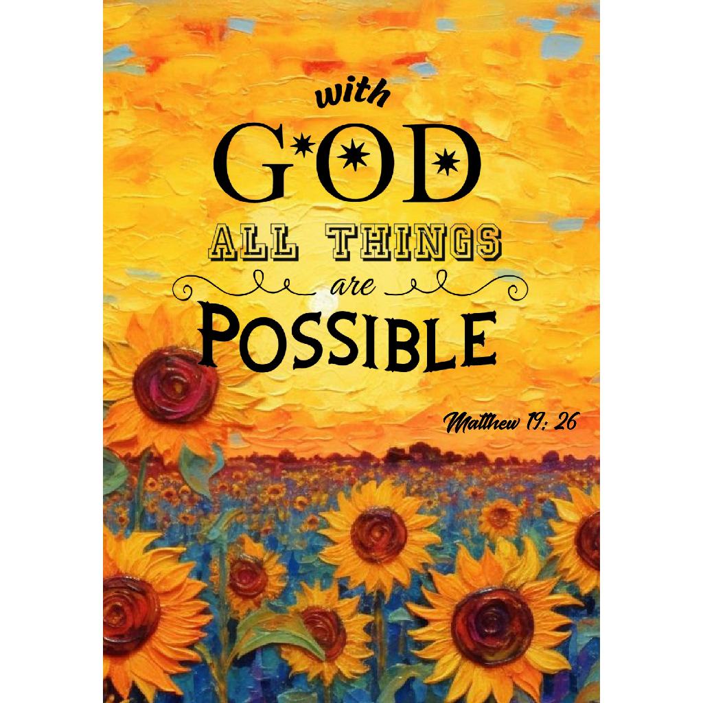 Laminated Bible Verse / Inspirational Quote - Size A4 - Laminated in ...
