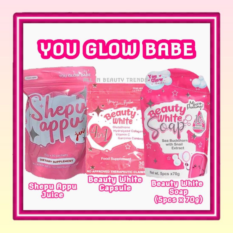 You Glow Babe Beauty White Glutathione Capsule / Shepu Appu / Shape Up ...