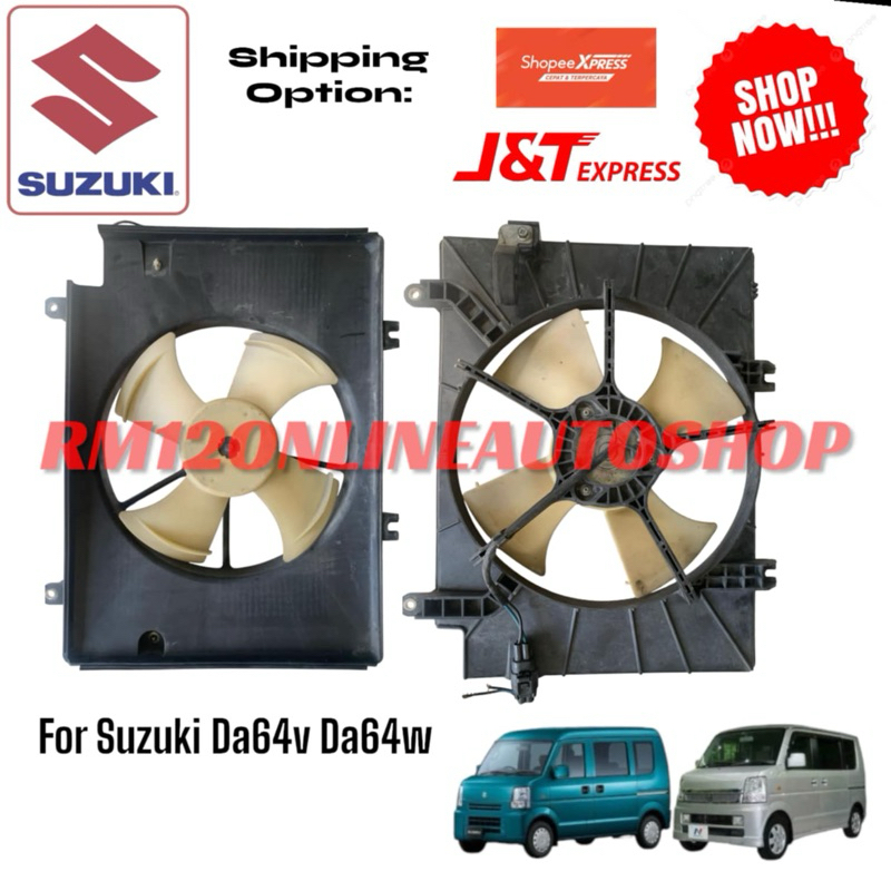 AUXILLARY FAN RADIATOR FAN FOR SUZUKI DA64V DA64W JAPAN SURPLUS ...
