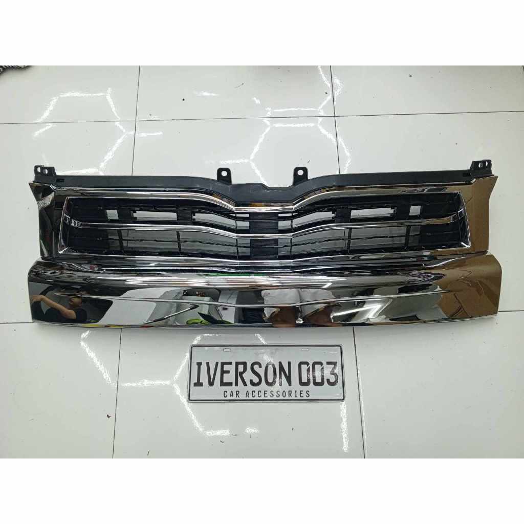 Hi ace Front Grill for Toyota Hiace GL Grandia 2014 to 18 chrome ...