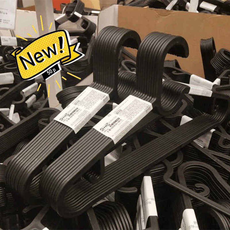 High quality 50 black hangers white hanger with hooks available for ...