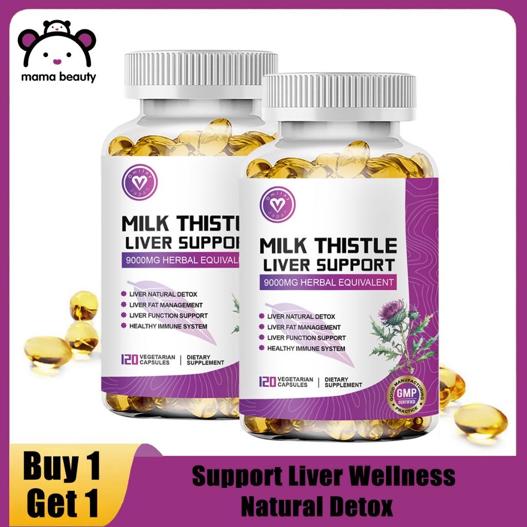 MAMA BEAUTY Milk Thistle Softgel for Liver Health Protect ...