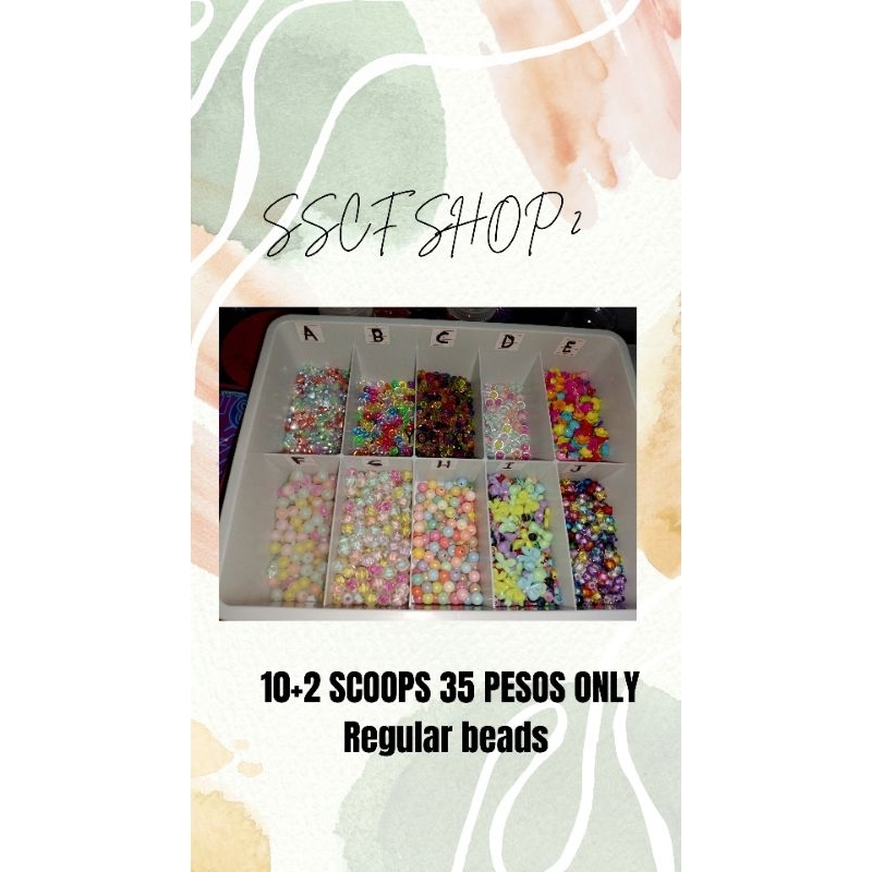 REgular beads 10+2 SCOOPS 35 PESOS ONLY | Shopee Philippines