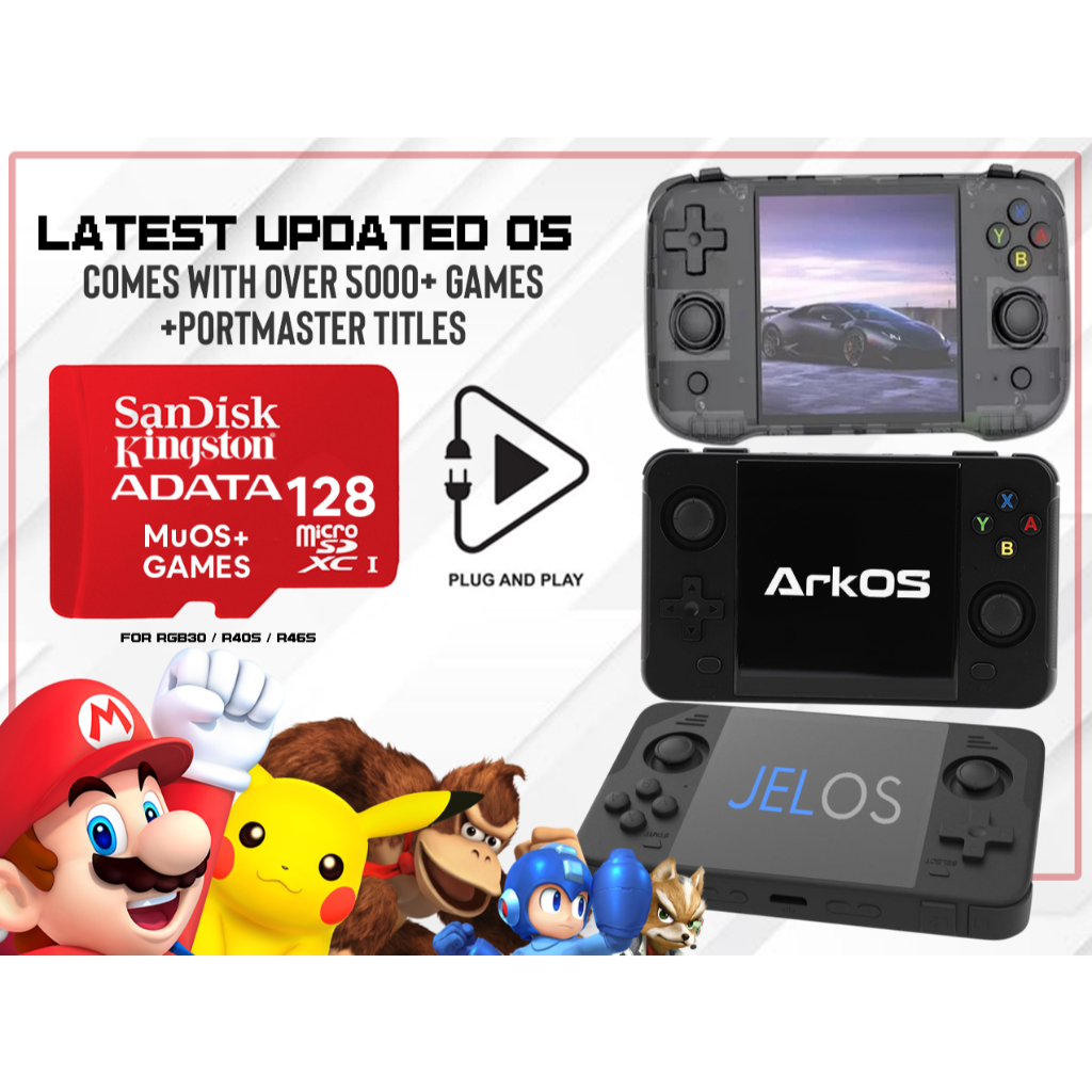 Alphawolf | ARKOS JELOS ROCKNIX OS Memory Card+ Games for POWKIDDY ...