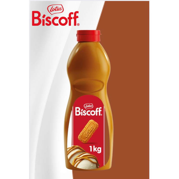 1kg Biscoff Lotus Topping Squeezy Bottle Ice Cream Topper EX: AUGUST ...