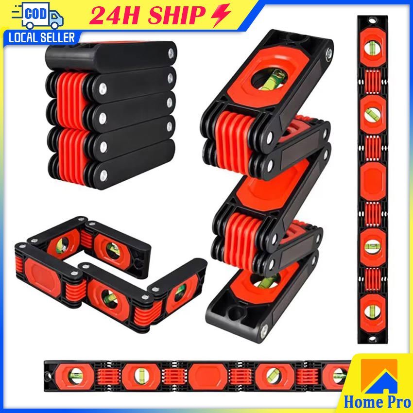 Foldable Level Meter Multi-Angle Measurement Woodworking Tools Pipes ...