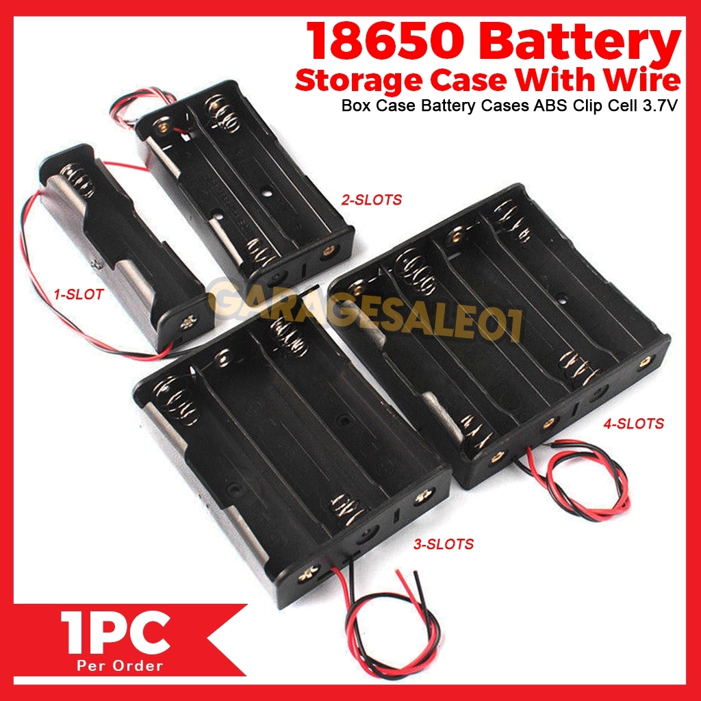 GS10 Battery Holder 18650 1S 2S 3S 4S Single Double Triple Quad With ...