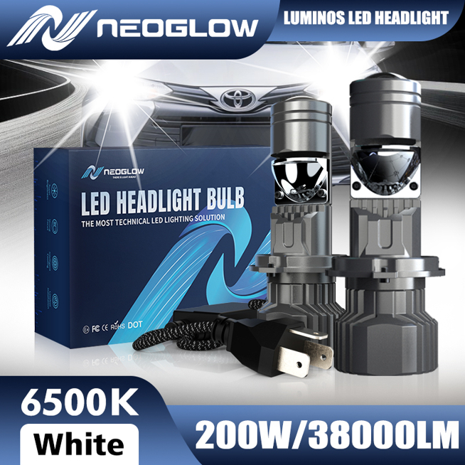 NEOGLOW h4 led headlight for car Lumino PRO 200W 38000LM 6500K Super ...
