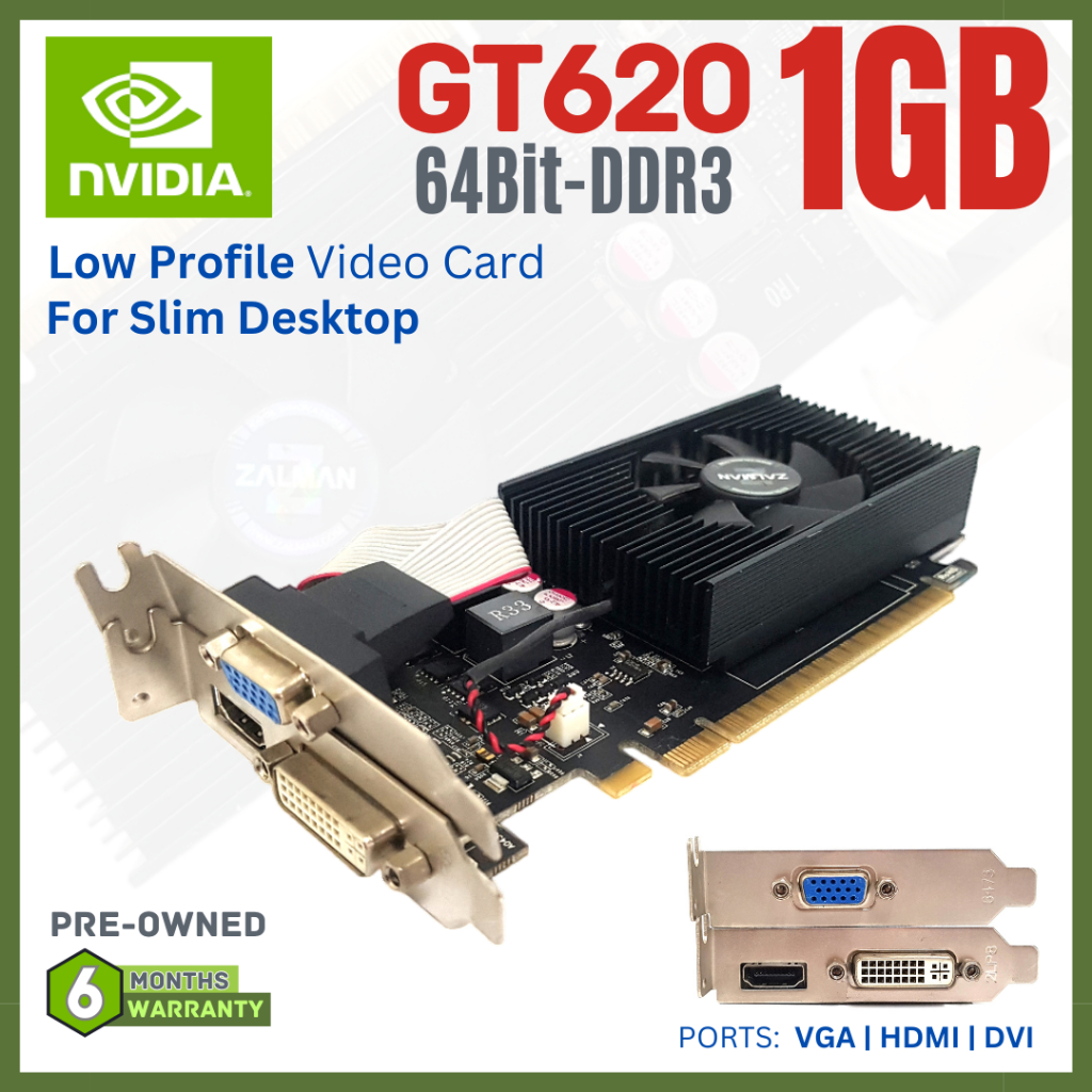 USED Nvidia 512mb to 1GB 64Bit DDR3 PCIE VIDEO CARD for Slim Desktop ...
