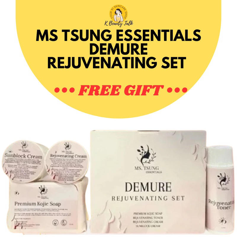 KBT MS TSUNG ESSENTIALS DEMURE REJUVENATING SET (NEW PACKAGING) COD | Shopee Philippines